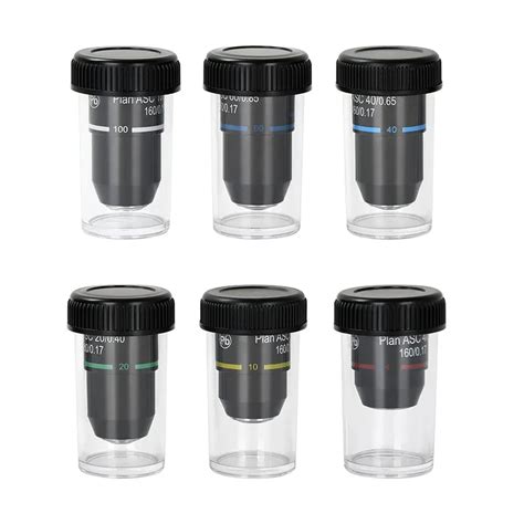 Biological Microscope Plan Achromatic Objective Lens 4x10x20x40x60x