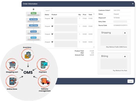 Our Order Information Screen Displaying Order Status Order History Order Recap Payment Recap