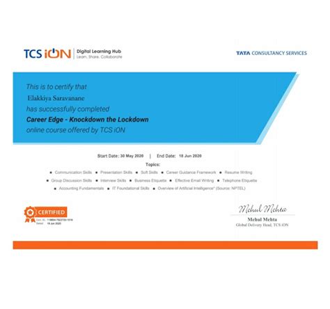 Elakkiya Saravanane On Linkedin Tcs Tata Consultancy Services