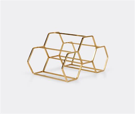 Pico Wine Rack S Brass By Xlboom Kitchen And Tools Frankbros