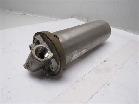 Cuno Ct101 Stainless Steel Cartridge Filter Housing 3 4 In Out 10 1 2