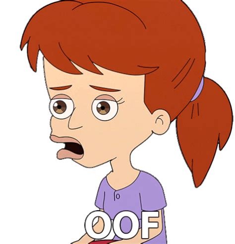 Oof Jessi Glaser Sticker Oof Jessi Glaser Big Mouth Discover