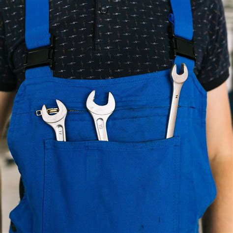 Technician Uniform With Wrenches Bluetruck24