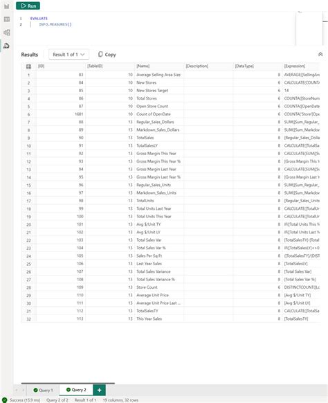 Powerbi Dax Daxqueryview Dmv Semanticmodel Venkat S