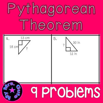 Valentine Pythagorean Theorem Puzzle Math Activity Or Digital By My Mrs