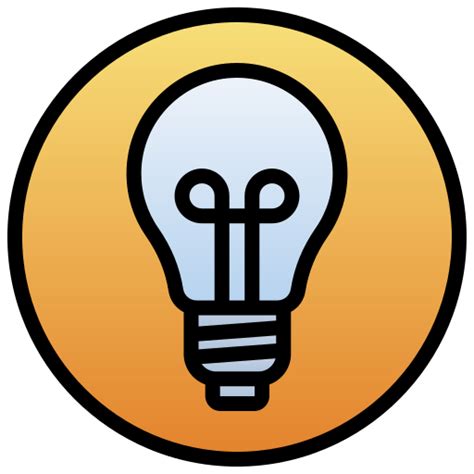 Icono De Bombilla Generic Lineal Color Gradient