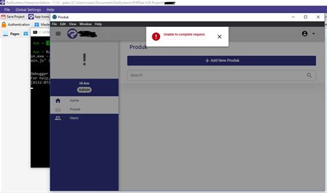 Unable To Complete Request Due To Closing The Command Prompt Phprad