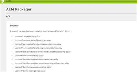 creating adobe experience manager packages using a java api aem