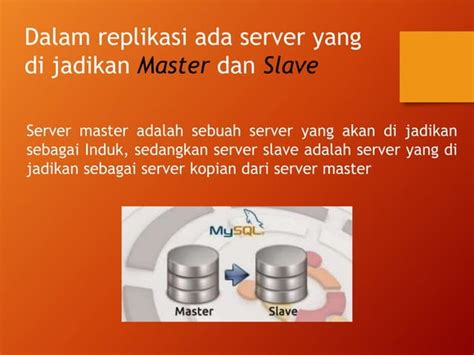 replikasi master slave mysql ppt