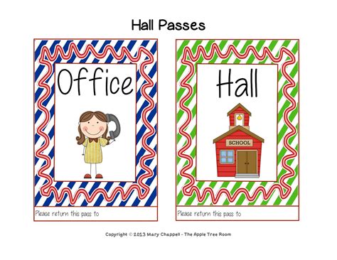 The Apple Tree Room Hall Pass Set