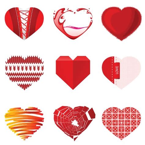 Valentines Day Decorative Hearts Royalty Free Vector Image