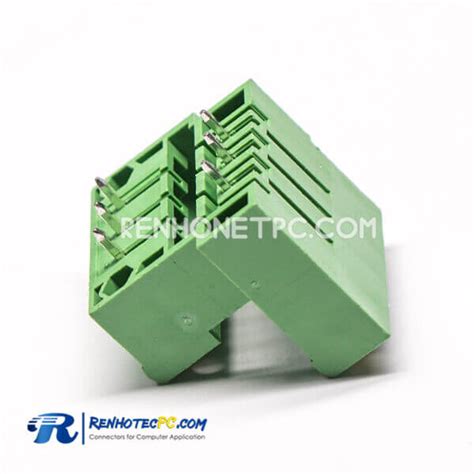 6 Pin Terminal Block Connector Straight Through Hole Plug Connector