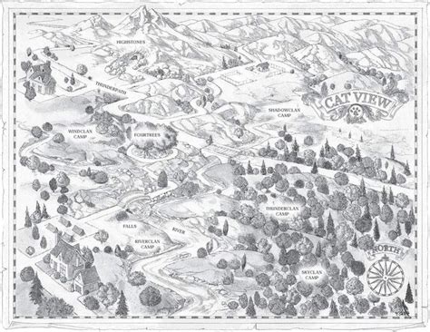 Warrior Cats Old Territory Map
