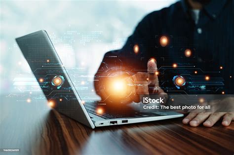 구름 컴퓨터 시스템에 보안 시스템 로그인을 위한 지문 스캔 가상현실에 대한 스톡 사진 및 기타 이미지 가상현실 개념 개념과 주제 Istock