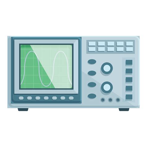 Flat Design Graphic Of A Modern Digital Oscilloscope For Electronic Measurements 46099367 Vector