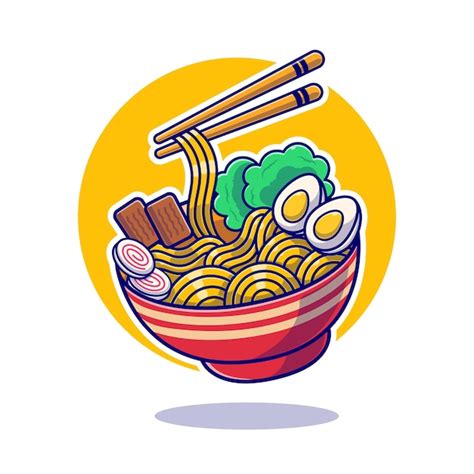 Premium Vector Ramen Noodle Japanese Food Flat