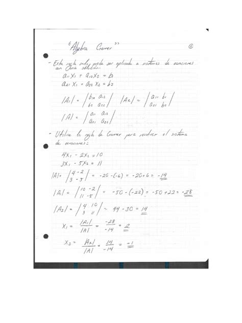 Cramer Clase Pdf
