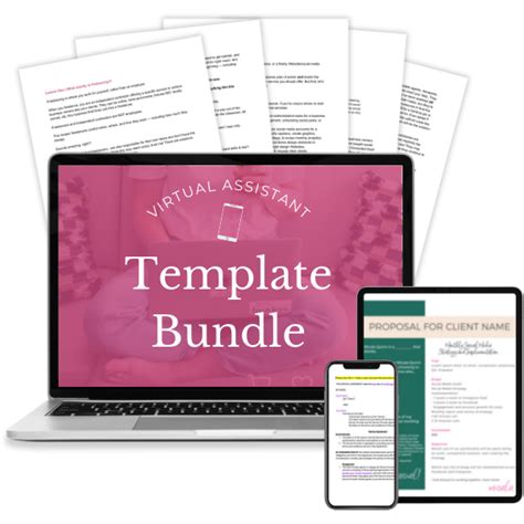 virtual assistant template bundle micala quinn