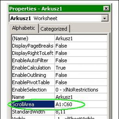 Ograniczenie Obszaru Roboczego Arkusza Porady Komputerowe