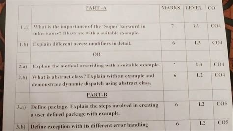 Computer Engineering 3rd Sem 2nd Ia Oops With Java Question Paper Bcs306a Youtube