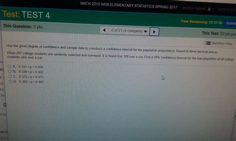solved use the given degree of confidence and sample data to