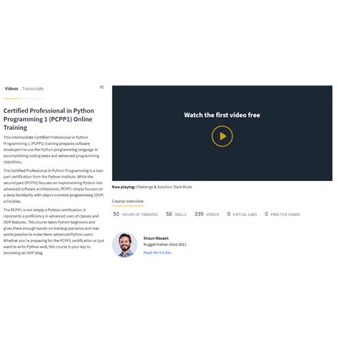 Jual Cbt Nuggets Certified Professional In Python Programming 1 Pcpp1 Shopee Indonesia