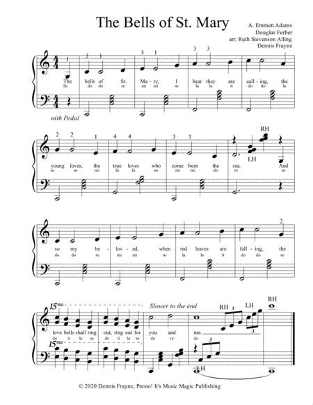 The Bells Of St Mary S Arr Dennis Frayne By A Emmett Adams