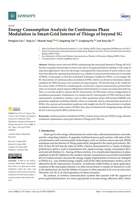 Pdf Energy Consumption Analysis For Continuous Phase Modulation In