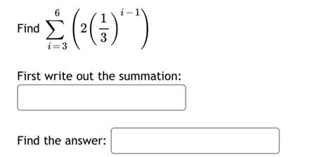 Solved i Find Σ i First write out the Chegg