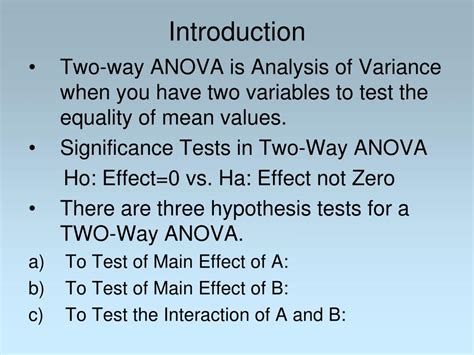Ppt Two Way Anova In Sas Powerpoint Presentation Free Download Id