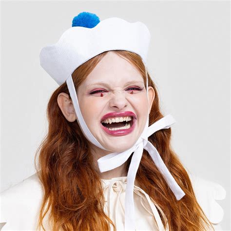 Sailors Seduction Hat White With Blue Pompom Abodi