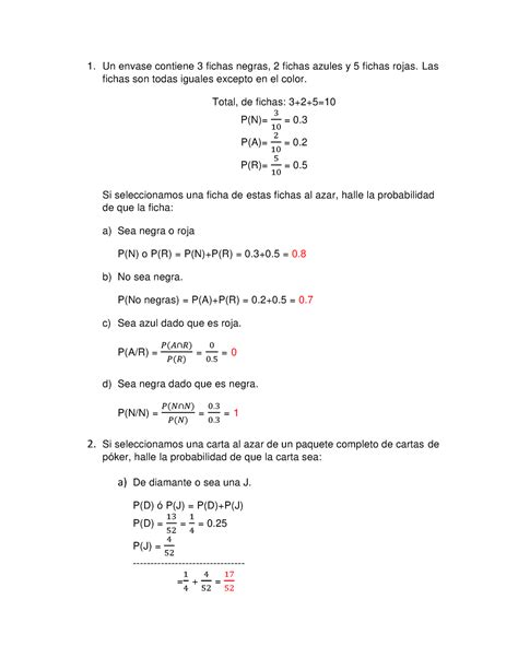 Tarea 05 Regla De La Suma Y Condicional 1 Un Envase Contiene 3