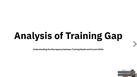 Analysis Of Training Gap By قاسم السحيمي On Prezi