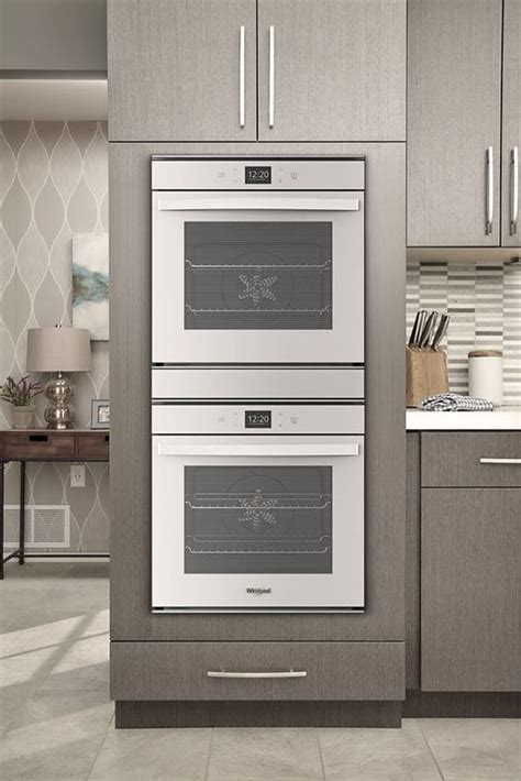 Whirlpool 24 Built In Double Electric Wall Oven Black At Angela