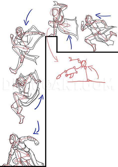 How To Draw An Assassin Step By Step Drawing Guide By Neekonoir Artofit