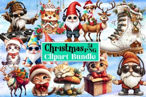 Beautiful Christmas Clipart Bundle Graphic By Bundle · Creative Fabrica