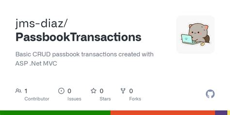 Github Jms Diaz Passbooktransactions Basic Crud Passbook