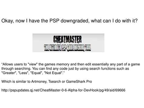 PPT Modifying The PSP PowerPoint Presentation Free Download ID 3218987