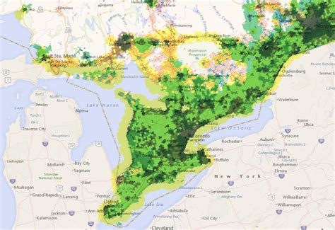 Map Broadband Internet Coverage In Canada The Globe And Mail