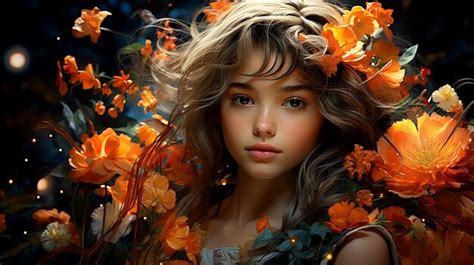 Premium Photo Whimsical Pixie Casting Spells With A Wand Surrounded By Magic