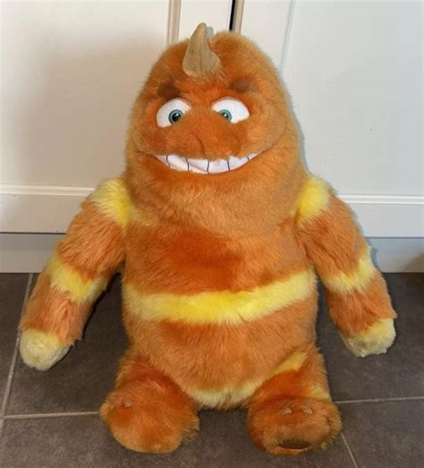Disney Monsters Inc George Sanderson Orange Plush 15 Sock On Back Plush