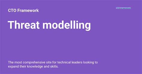 Threat Modelling Cto Framework