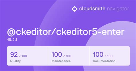 Ckeditorckeditor5 Enter 4521 Npm Package Quality Cloudsmith