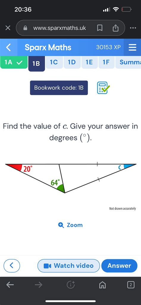 Sparxmathsuk Sparx Maths 30153 Xp 1a 1b 1 Studyx
