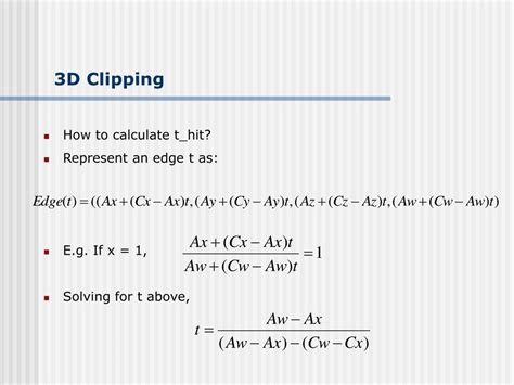 Ppt Cs 4731 Computer Graphics Lecture 14 3d Clipping And Viewport