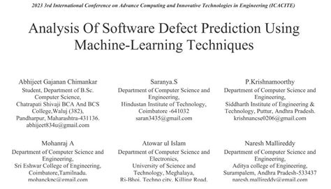 P Krishnamoorthy On Linkedin Machinelearning Softwaredefect