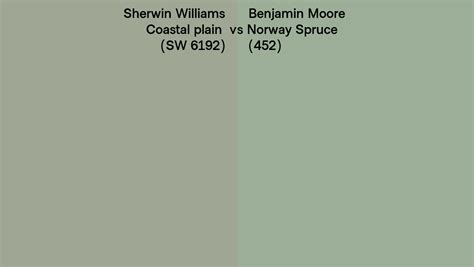 Sherwin Williams Coastal Plain Sw 6192 Vs Benjamin Moore Norway