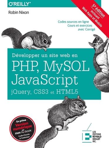 Développer un site web en PHP MySQL et de Robin Nixon Grand Format Livre Decitre