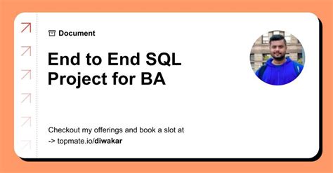 Diwakar Singh 🇮🇳 On Linkedin End To End Sql Project For Ba With