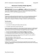 Cse 101 Hw 0 Pdf CSE 101 Introduction To Computational Thinking